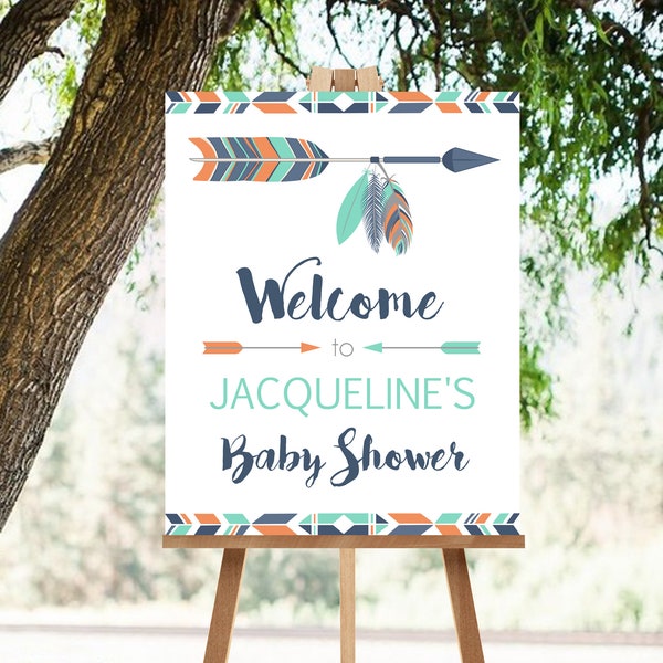 Tribal Boy Baby Shower Signs - Etsy
