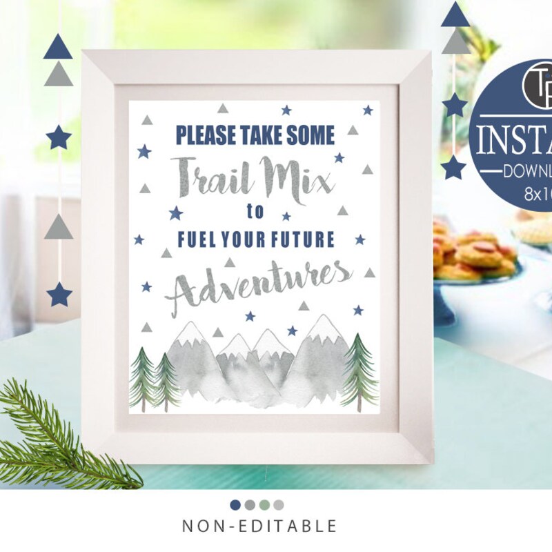 Trail Mix Sign - Etsy