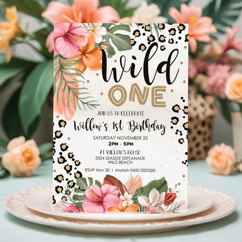 Wild One Birthday Girl - Etsy