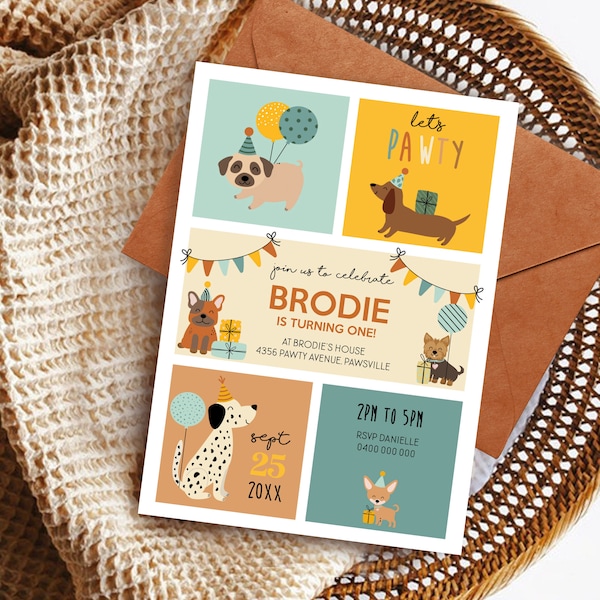 Dog Invitations - Etsy