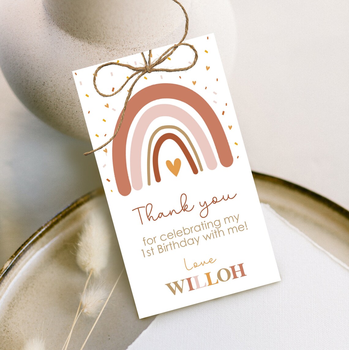 BOHO RAINBOW Baby Shower Invitation Package Modern Rainbow - Etsy