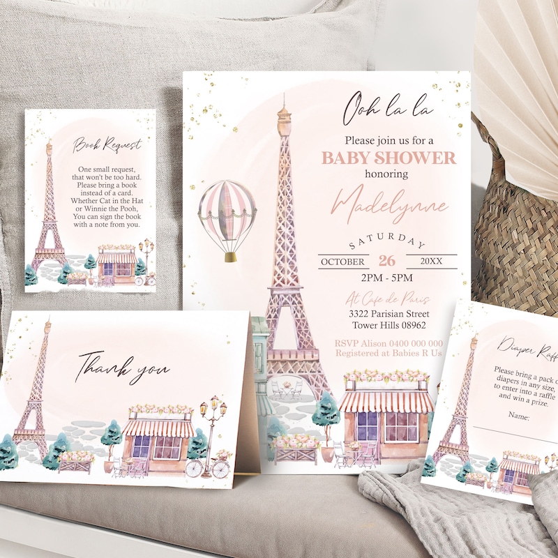Paris Baby Shower - Etsy