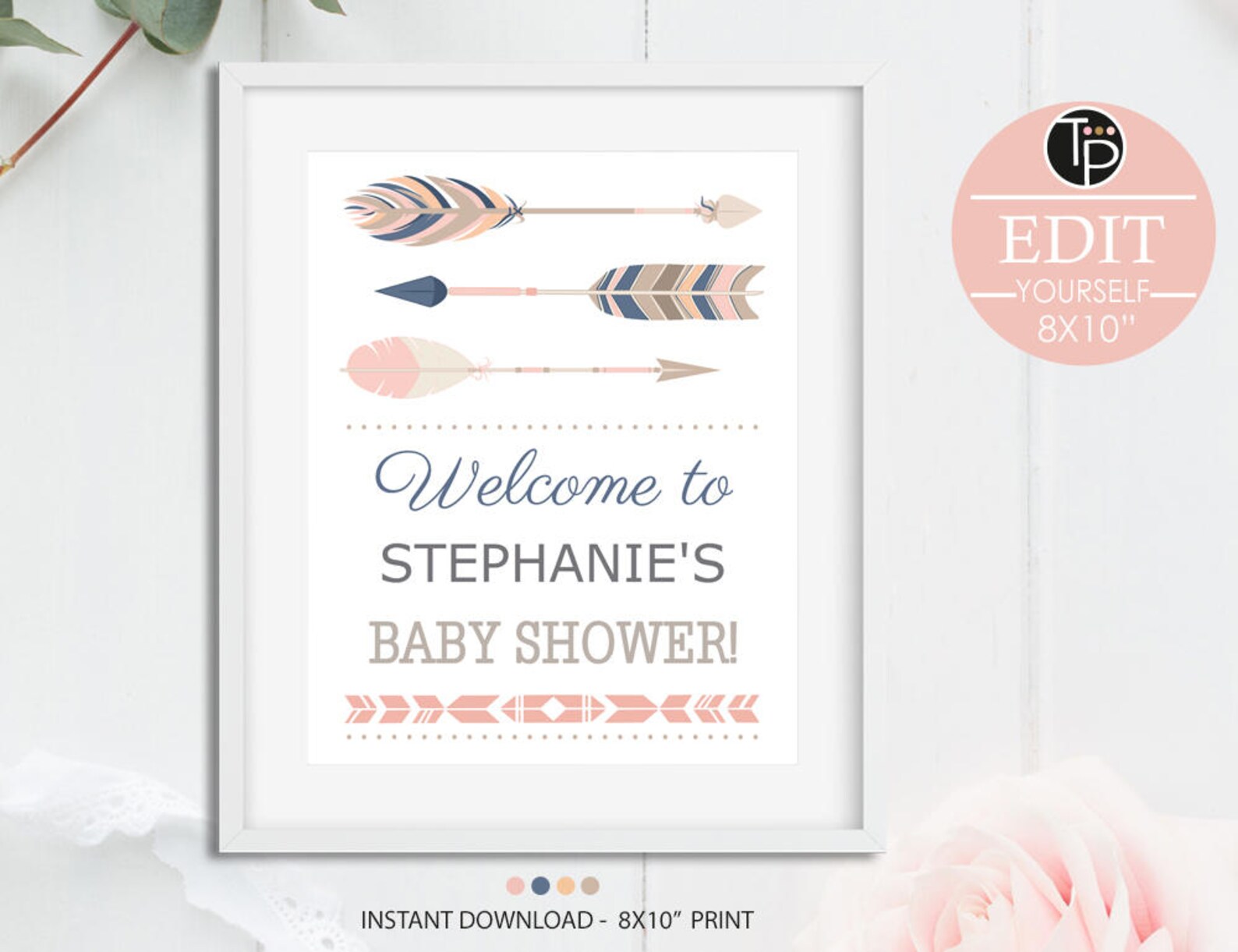 GIRL TRIBAL Decorations Girl Tribal Welcome Sign Instant - Etsy