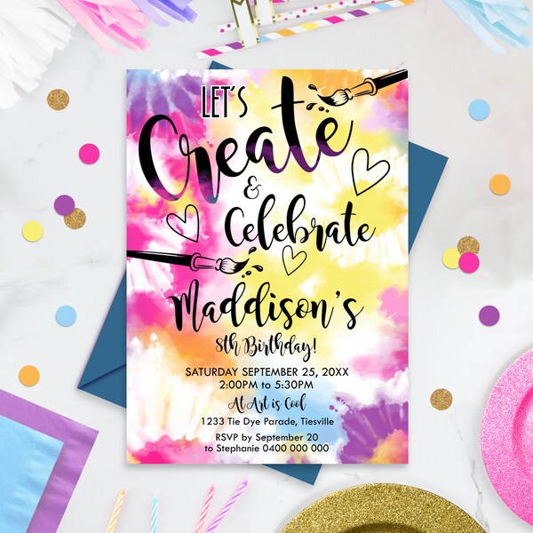 Pop Art Party Invitation - Etsy