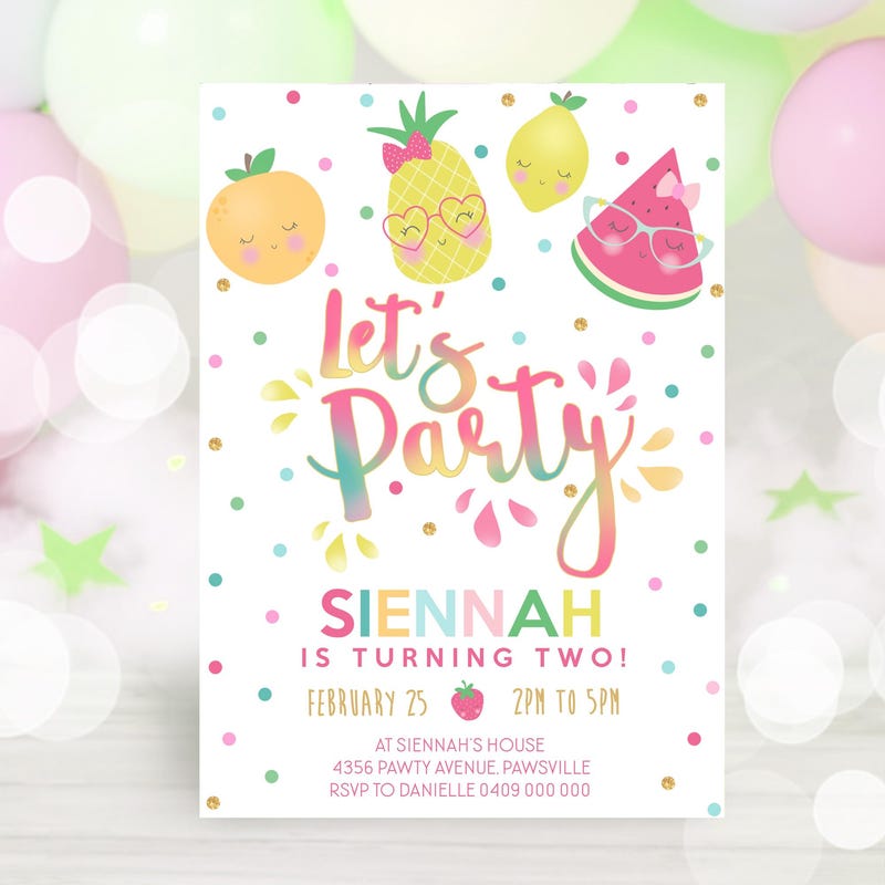 Fruit Party - Etsy