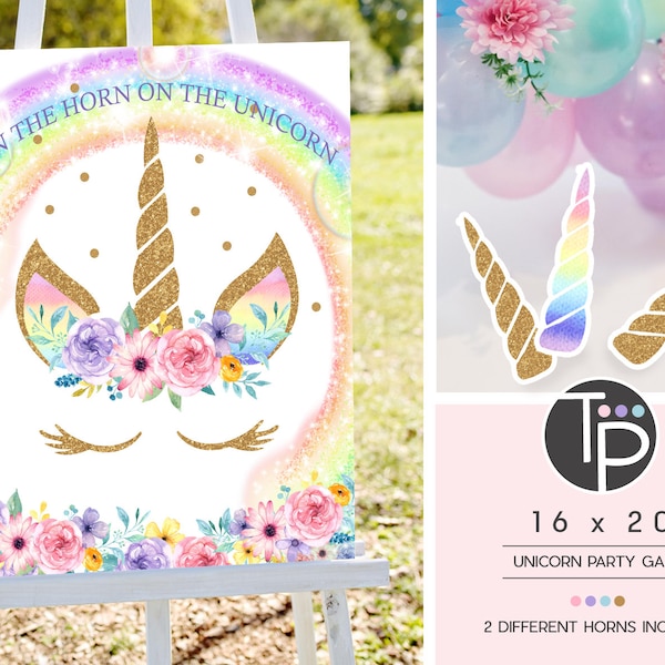 Pin the Horn on the Unicorn - Etsy