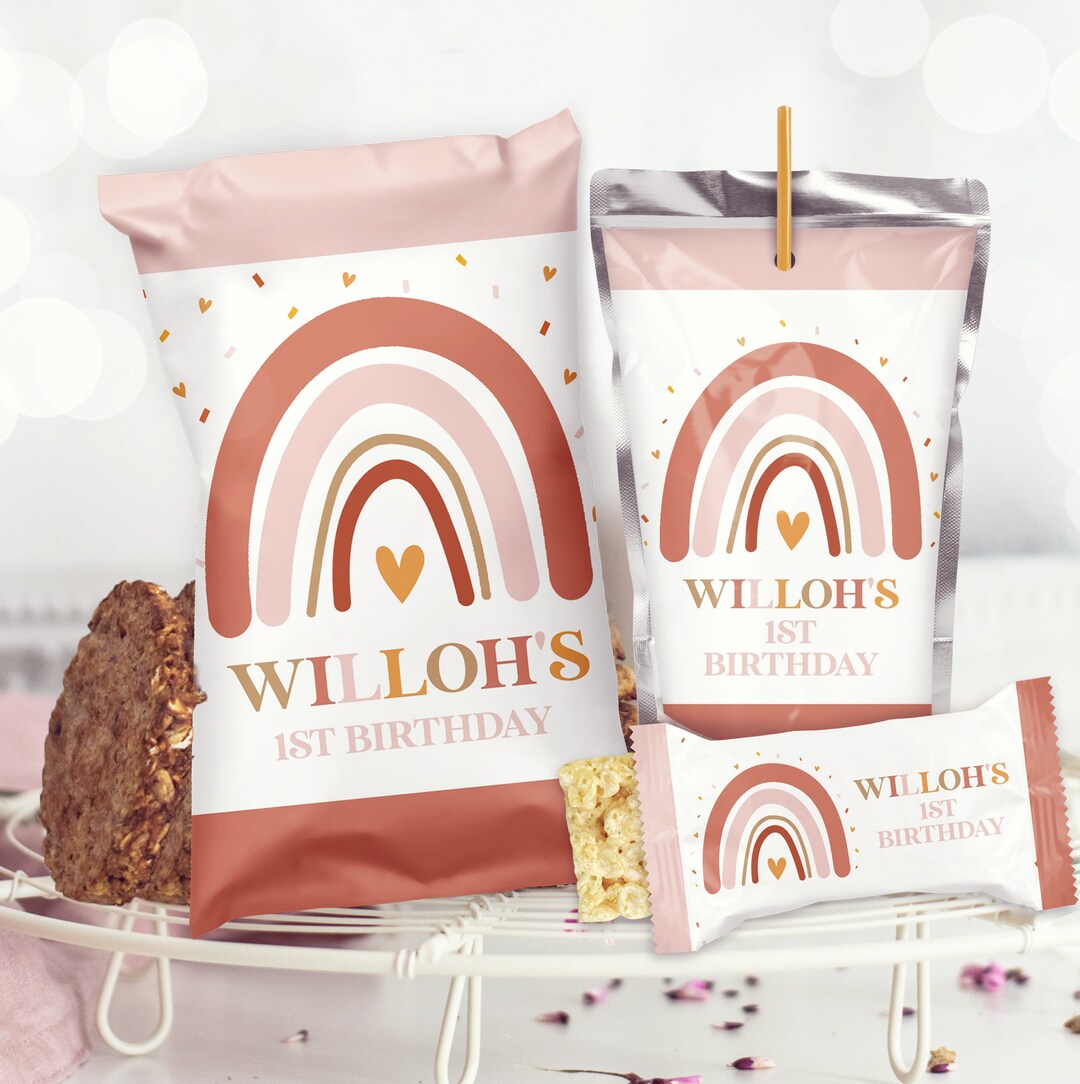 BOHO RAINBOW SNACK Package Bundle Boho Rainbow Chip and Juice Bag ...