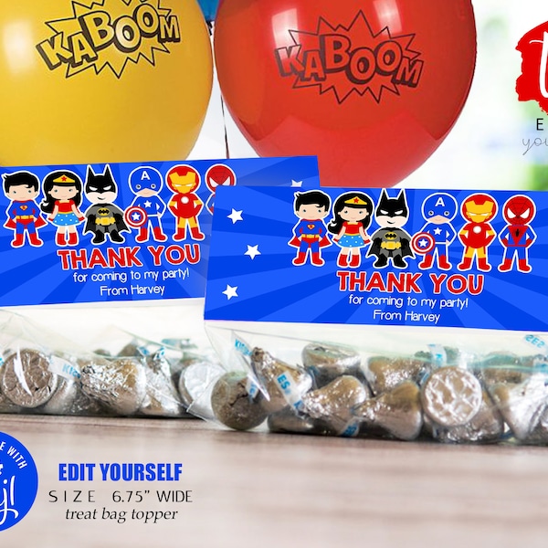 Treat Bag Toppers - Etsy