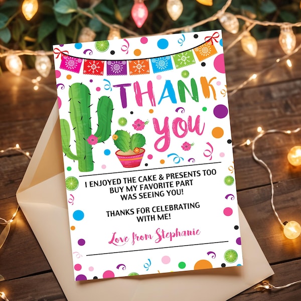 Fiesta Thank You - Etsy