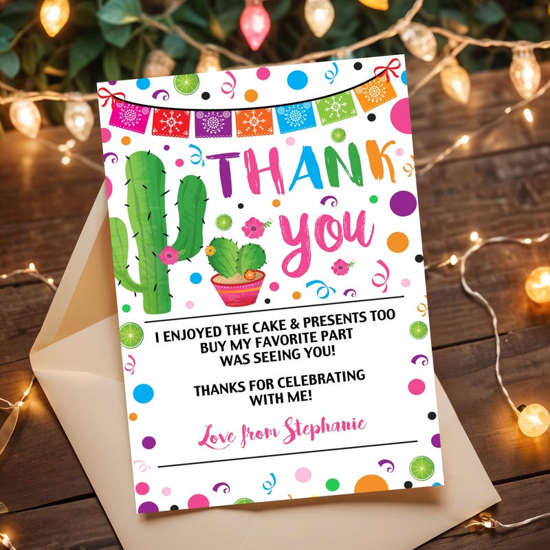 Fiesta Thank You - Etsy