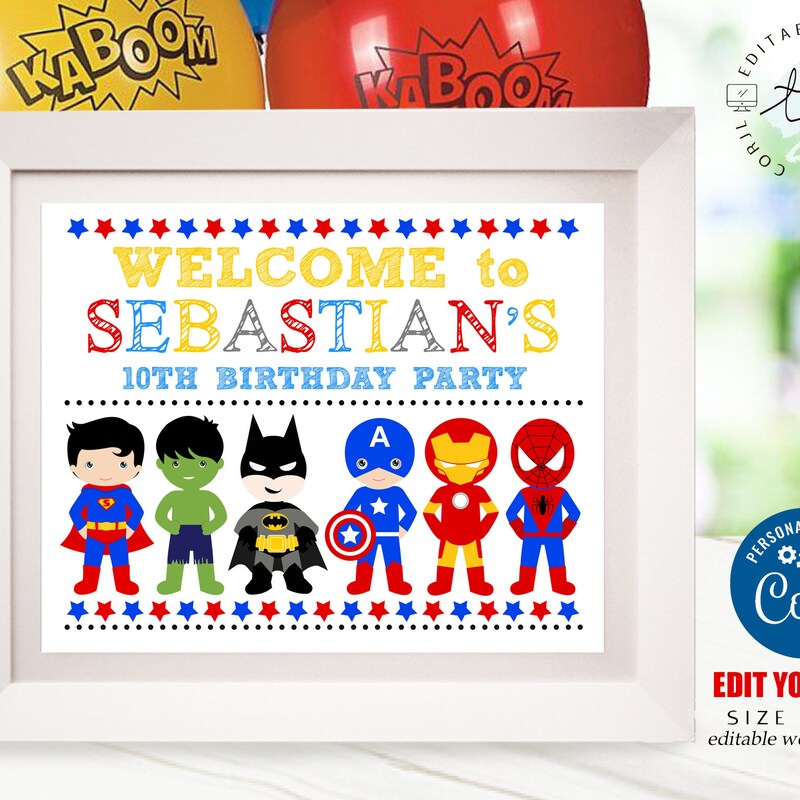 Superhero Signs - Etsy