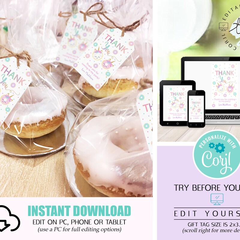 Donut Tag - Etsy