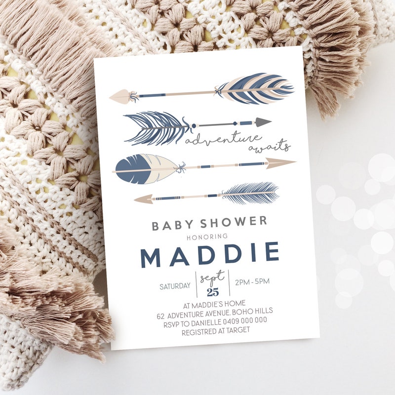 Arrows Invitation - Etsy