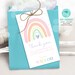 RAINBOW FAVOR Tag Editable Rainbow Favor Tags Pastel Printable Modern ...