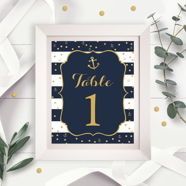 Nautical Table Numbers - Etsy