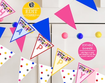 Printable Superhero Banner - Etsy