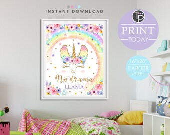 Llama Wall Print Llama Wall Art Llama Nursery Art Llama - Etsy