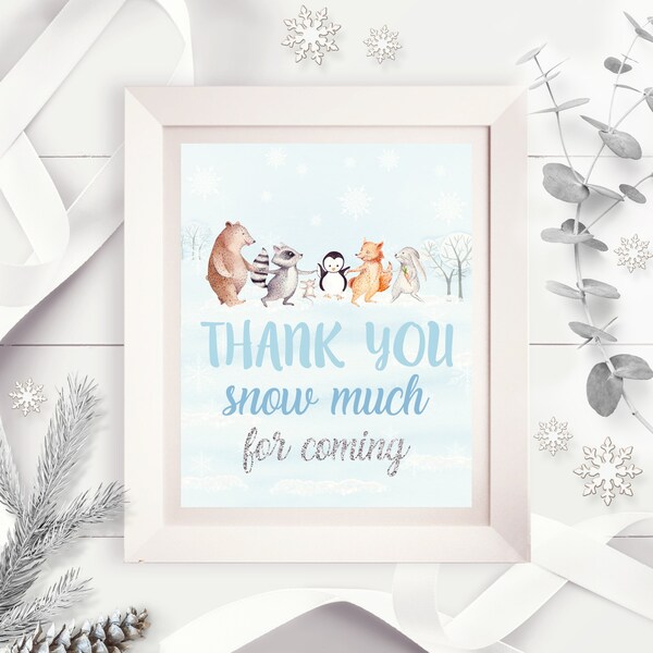 Thank You Snow Much for Coming - Etsy