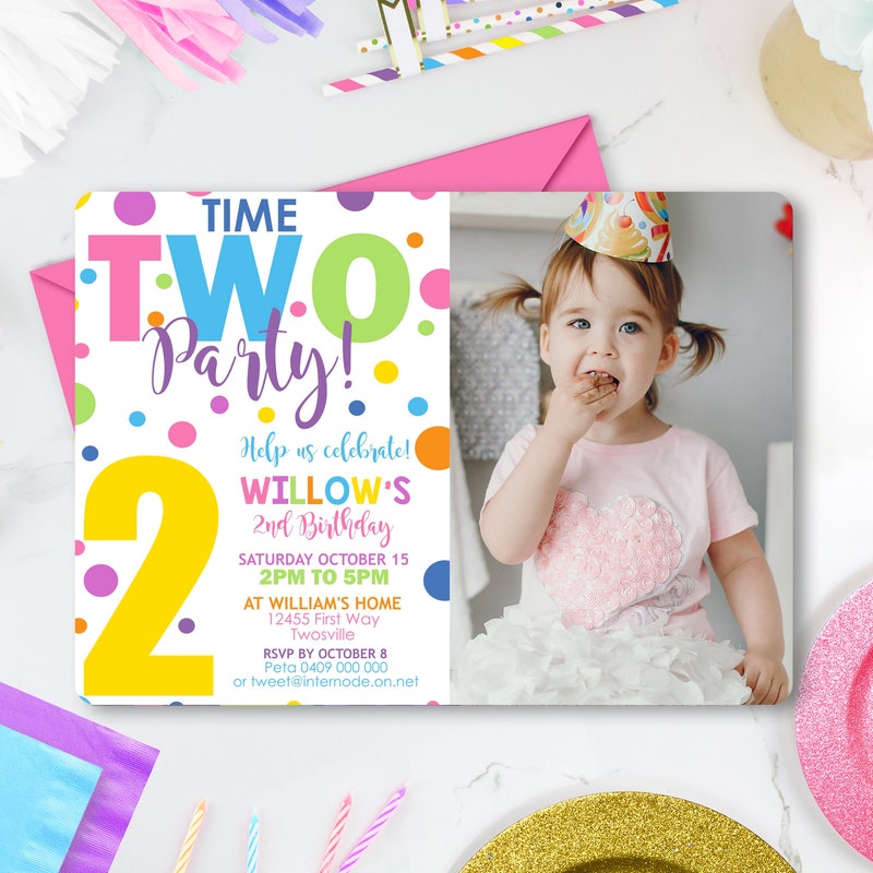 Girl 2nd Birthday - Etsy