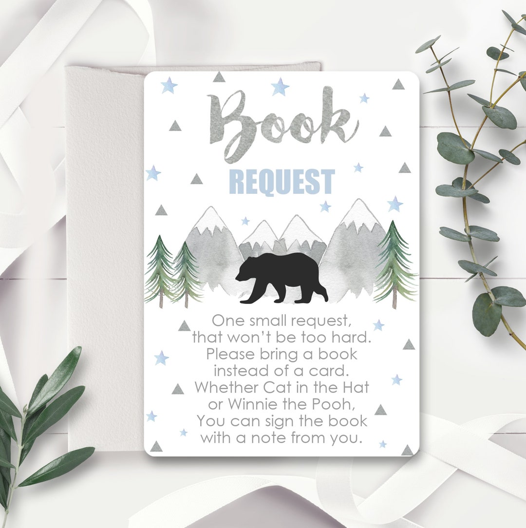 Editable Book Request Card Instant Download Adventure Book Request Card ...
