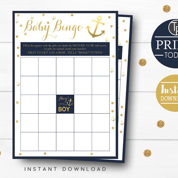 Nautical Baby Shower Downloads - Etsy