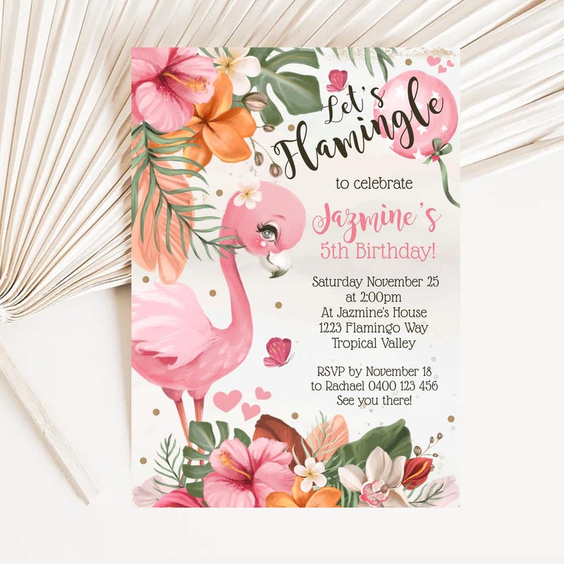 Flamingo Invites - Etsy