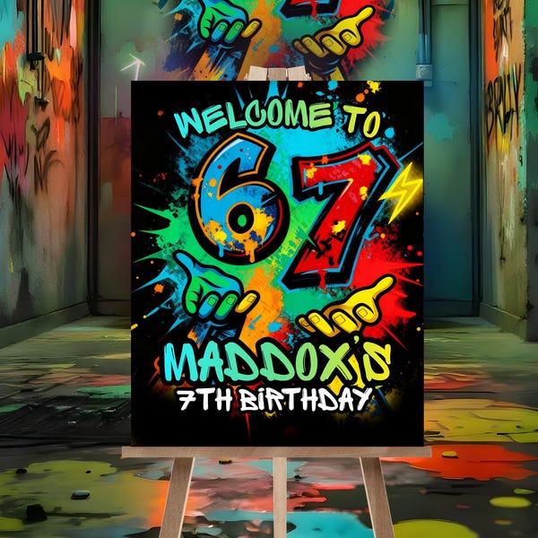 6 7 Hand Sign - Etsy UK