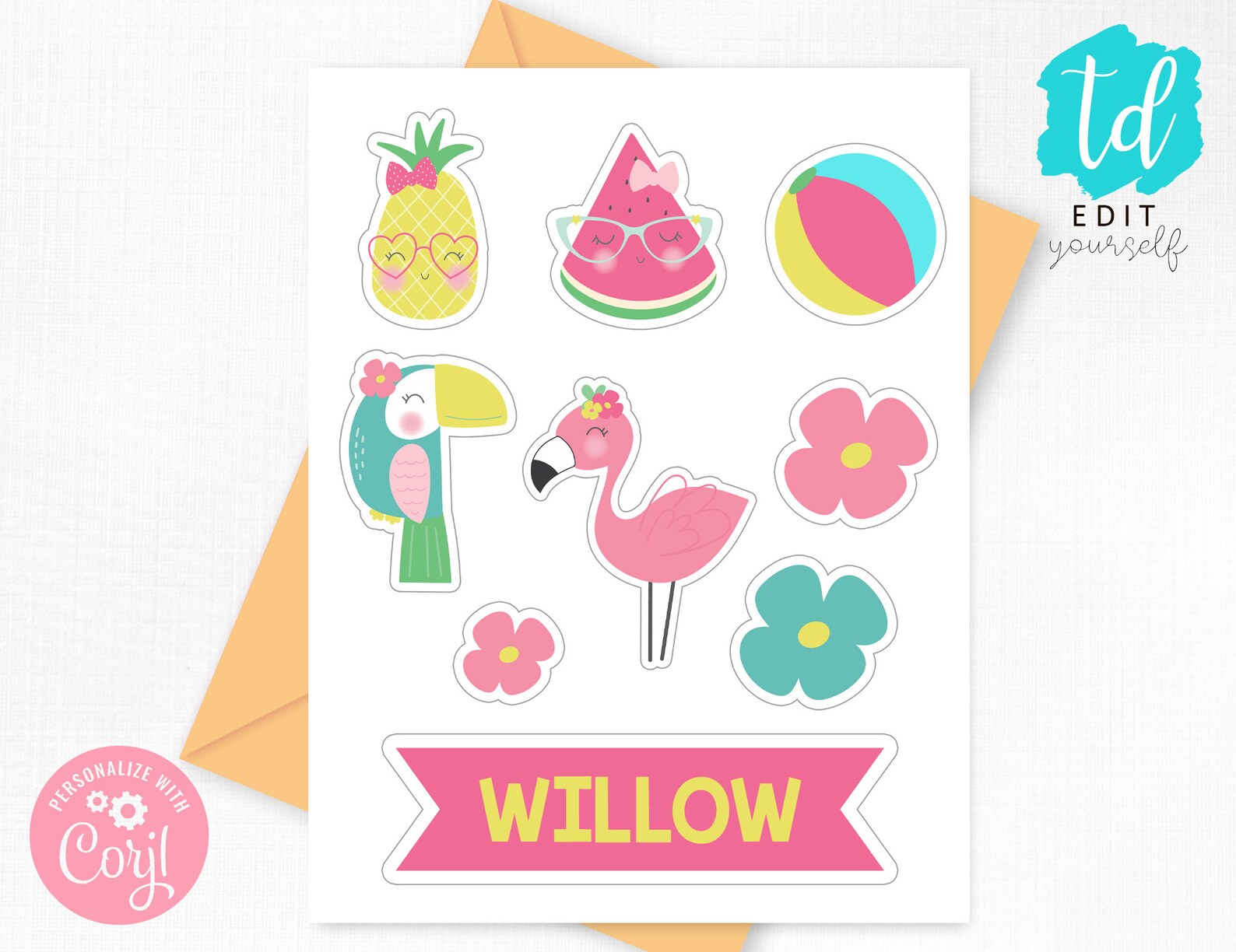 POOL PARTY Cake Topper Instant Download Girl Pool Party Cake - Etsy