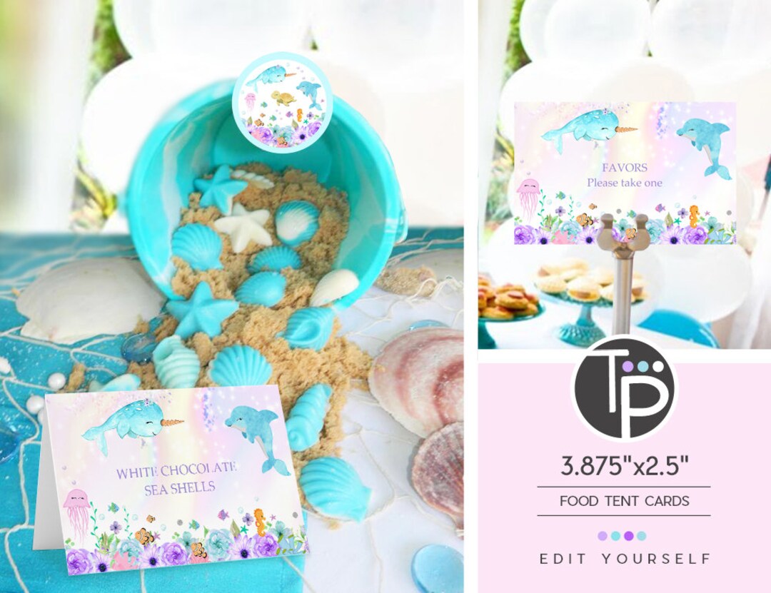 Under the Sea Food Labels Instant Download Buffet Food - Etsy