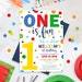 ONE IS FUN 1st Birthday Invitation Polka Dot 1st Birthday - Etsy