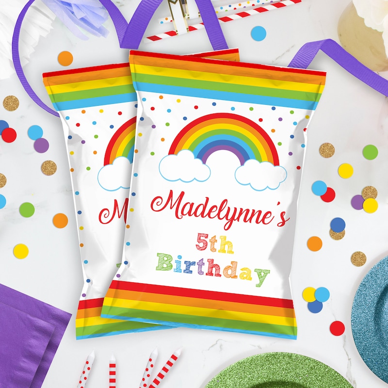 Rainbow Favor Bags - Etsy