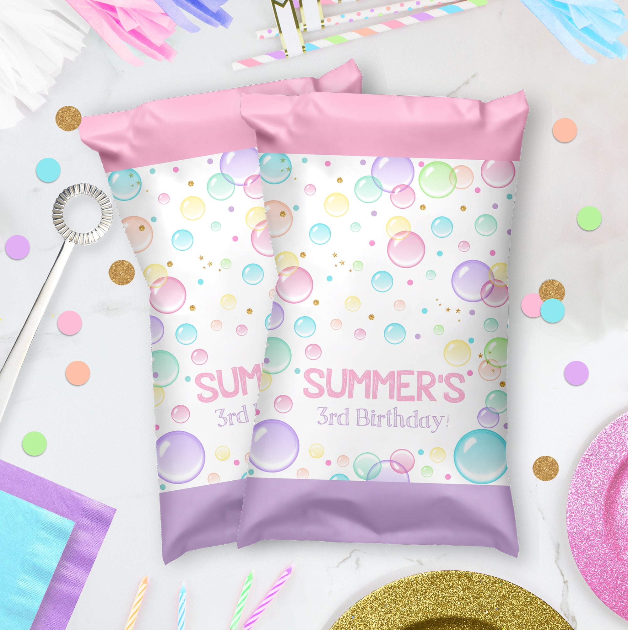 BUBBLES SNACK Package Bundle Bubbles Chip and Juice Bag - Etsy