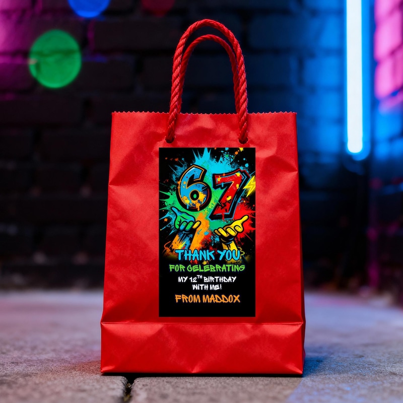 6 7 Party Favor Bags - Etsy