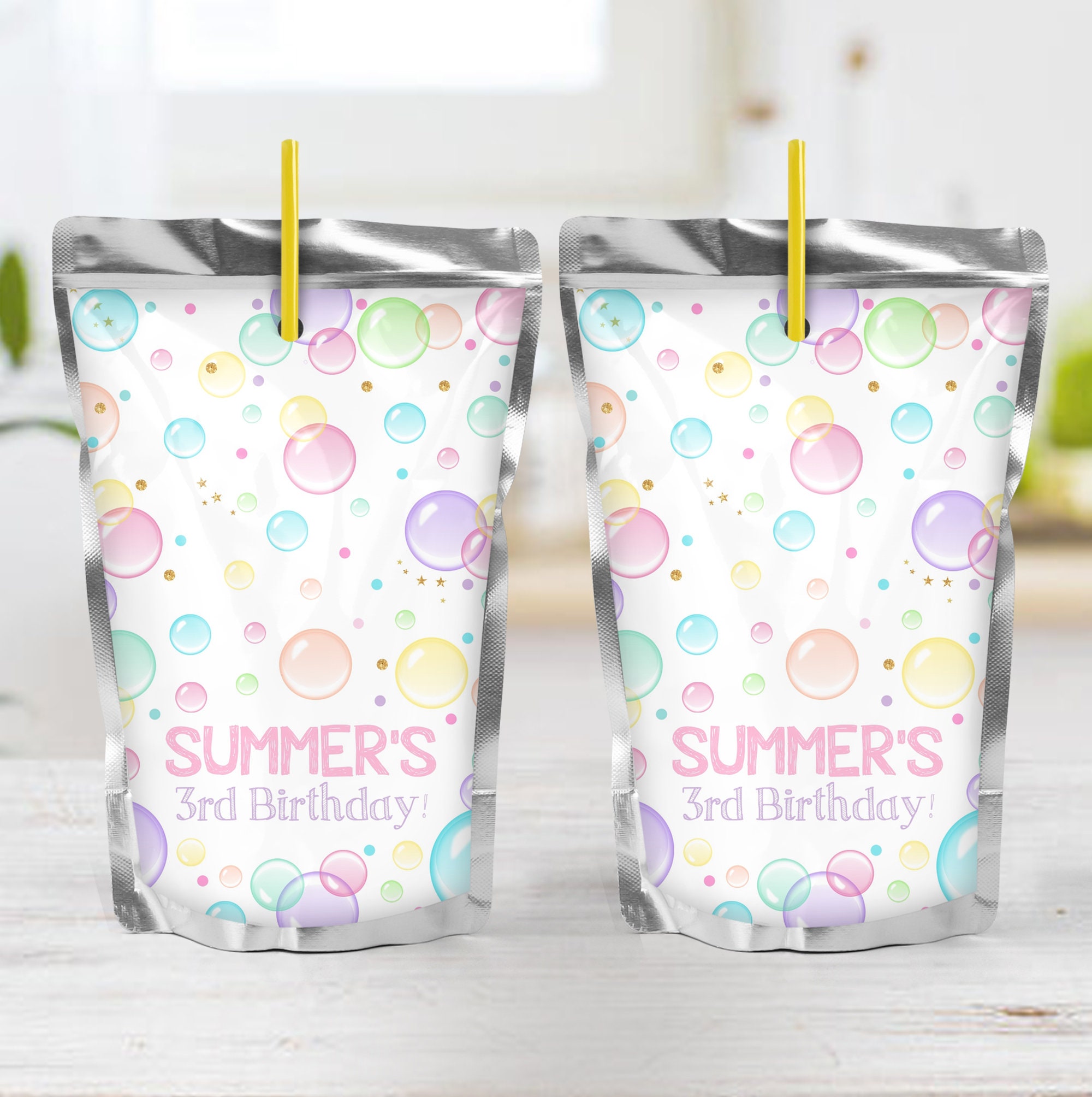 BUBBLES SNACK Package Bundle Bubbles Chip and Juice Bag | Etsy