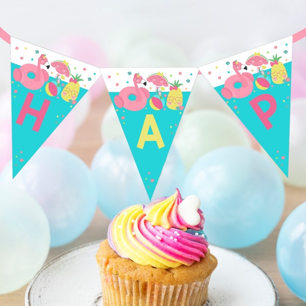 Pool Party Banner - Etsy