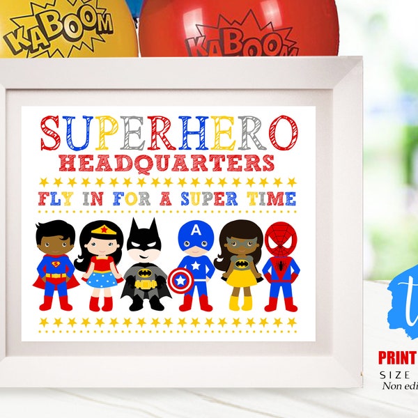 Superhero Sign - Etsy