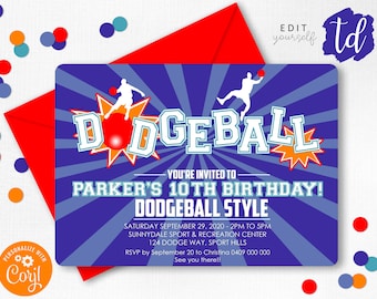 Kickball Birthday Invitation | Etsy