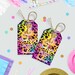 Rainbow CHEETAH FAVOR Tag Editable Cheetah Favor Tags Printable Leopard ...