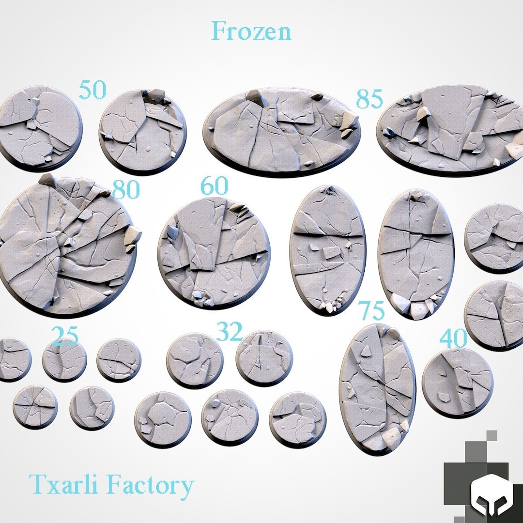 Frozen Themed Bases - Txarli Factory - Resin Bases - Etsy