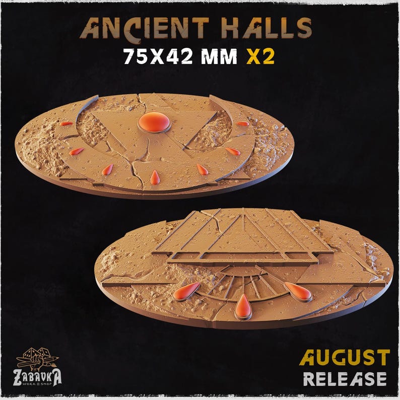 Ancient Halls - Wargames Bases and Toppers - Miniature Bases - Etsy