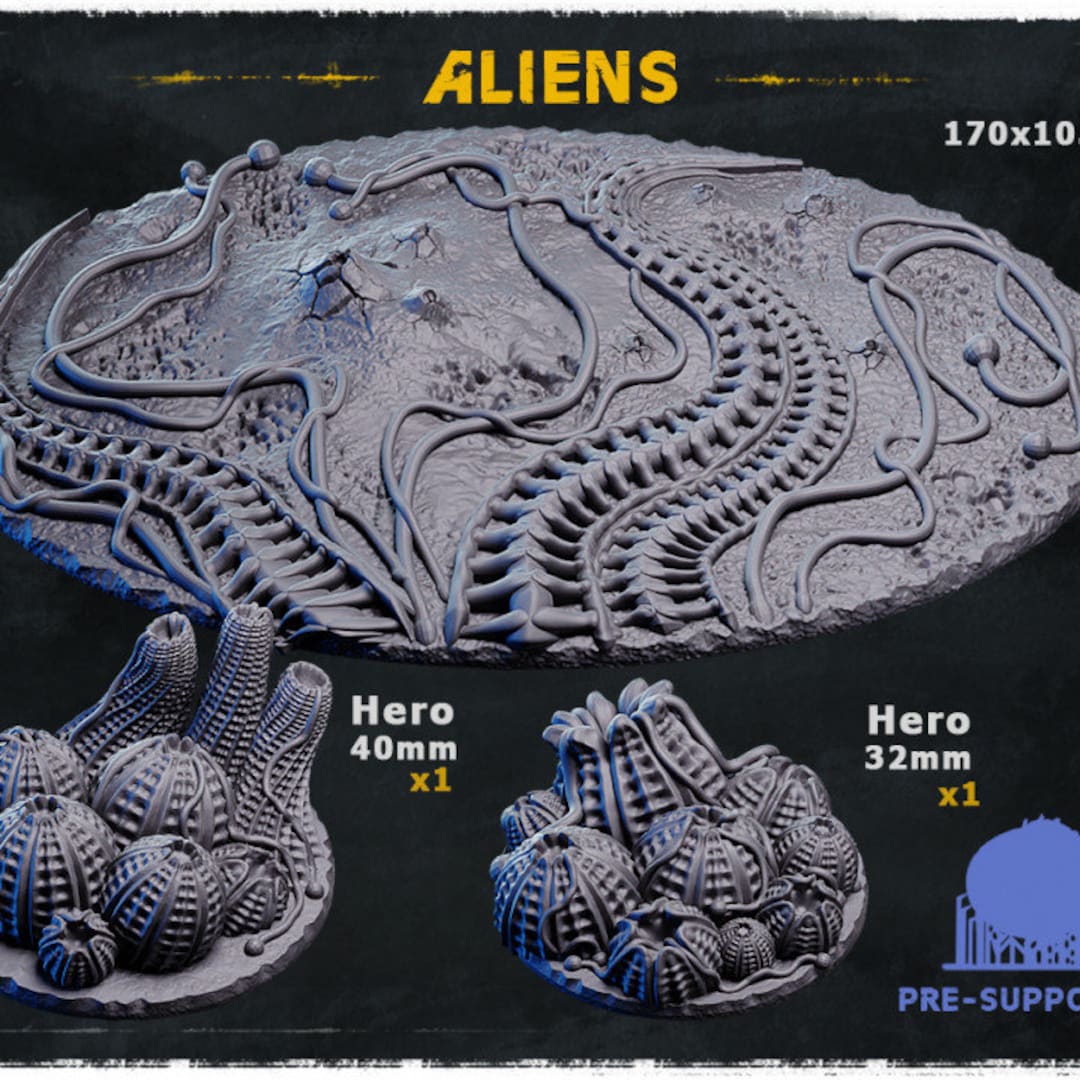 Aliens - Wargames Bases and Toppers - Miniature Bases - Etsy