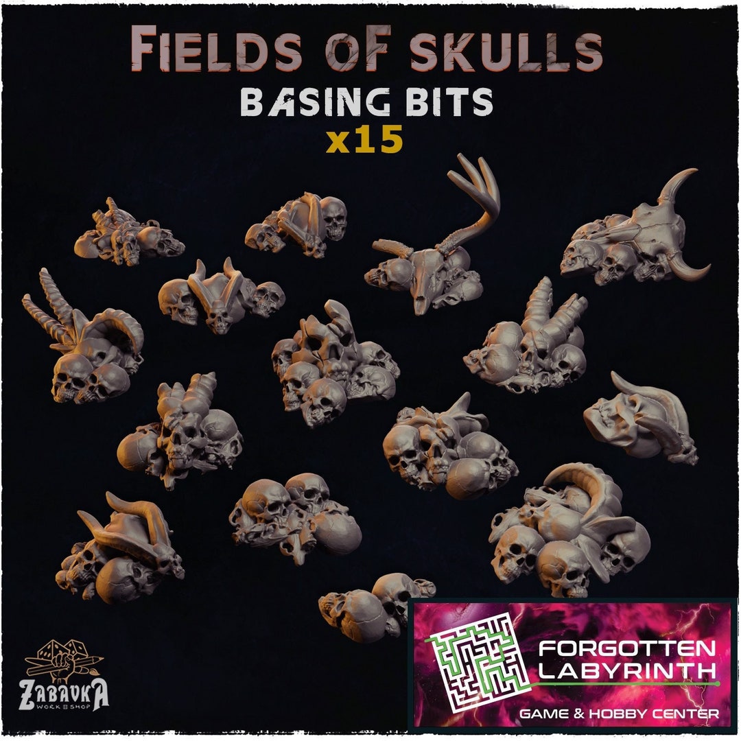 Demon Skull Piles Basing Bits - Field of Skulls Figures and Bits ...