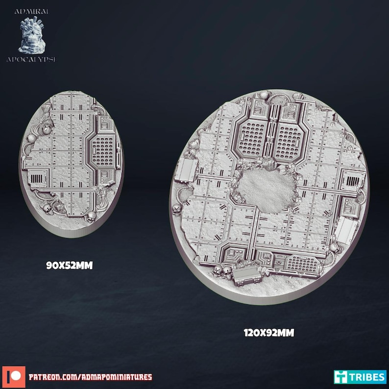 Derelict Spacecraft - Admiral Apocalypse - Resin Bases - Etsy