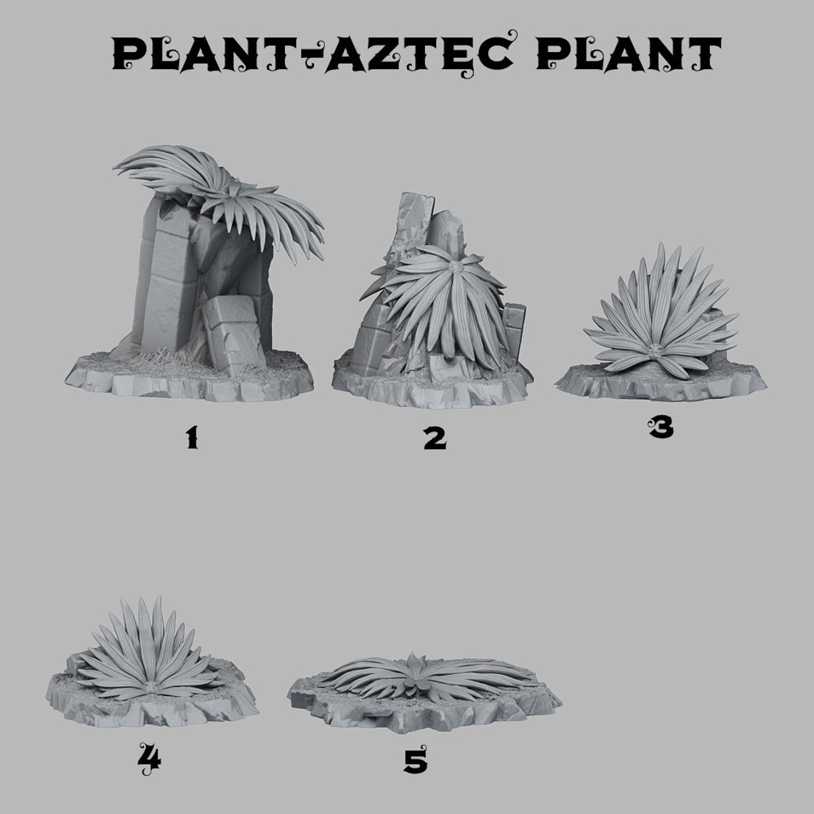 Aztec Plants Fantastic Plants and Rocks - Etsy