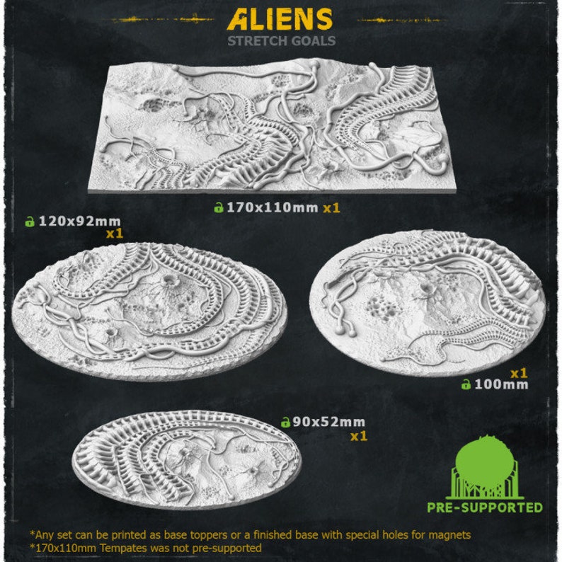 Aliens - Wargames Bases and Toppers - Miniature Bases - Etsy