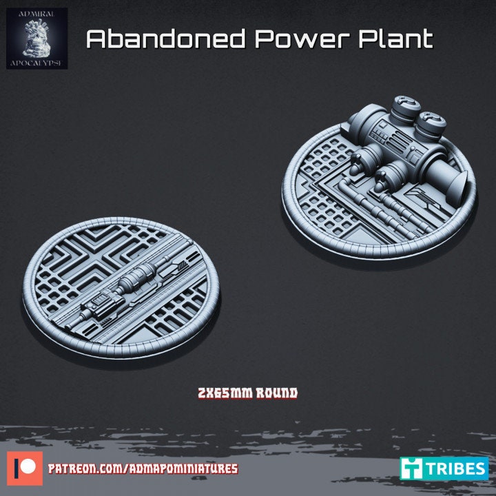 Abandoned Power Plant Admiral Apocalypse Resin Bases - Etsy