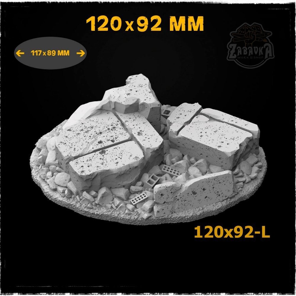 Urban/city Ruins Wargames Base Toppers Miniature Bases - Etsy