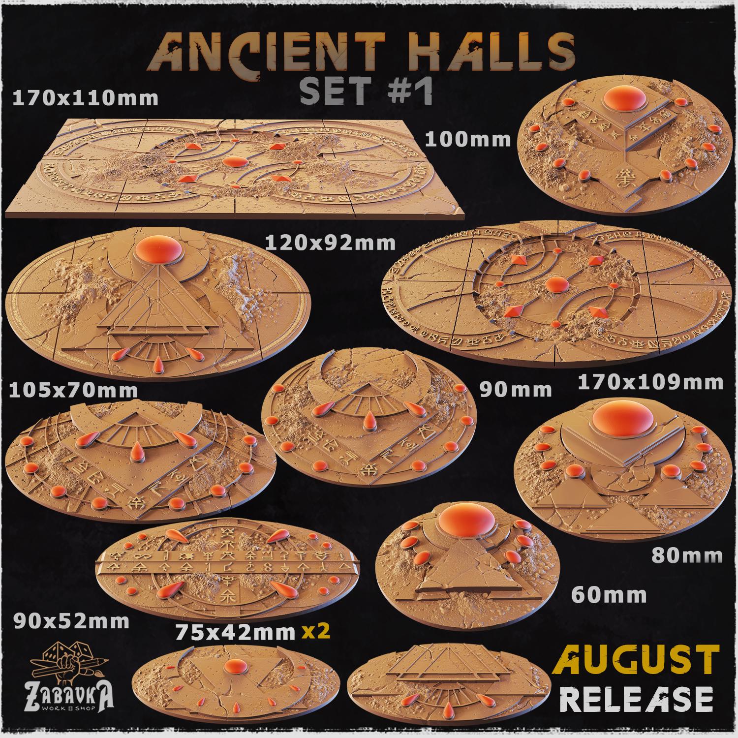 Ancient Halls - Wargames Bases and Toppers - Miniature Bases - Etsy