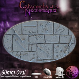 Catacombs of the Necromagus : Where Legends Stand - Resin Bases - Etsy