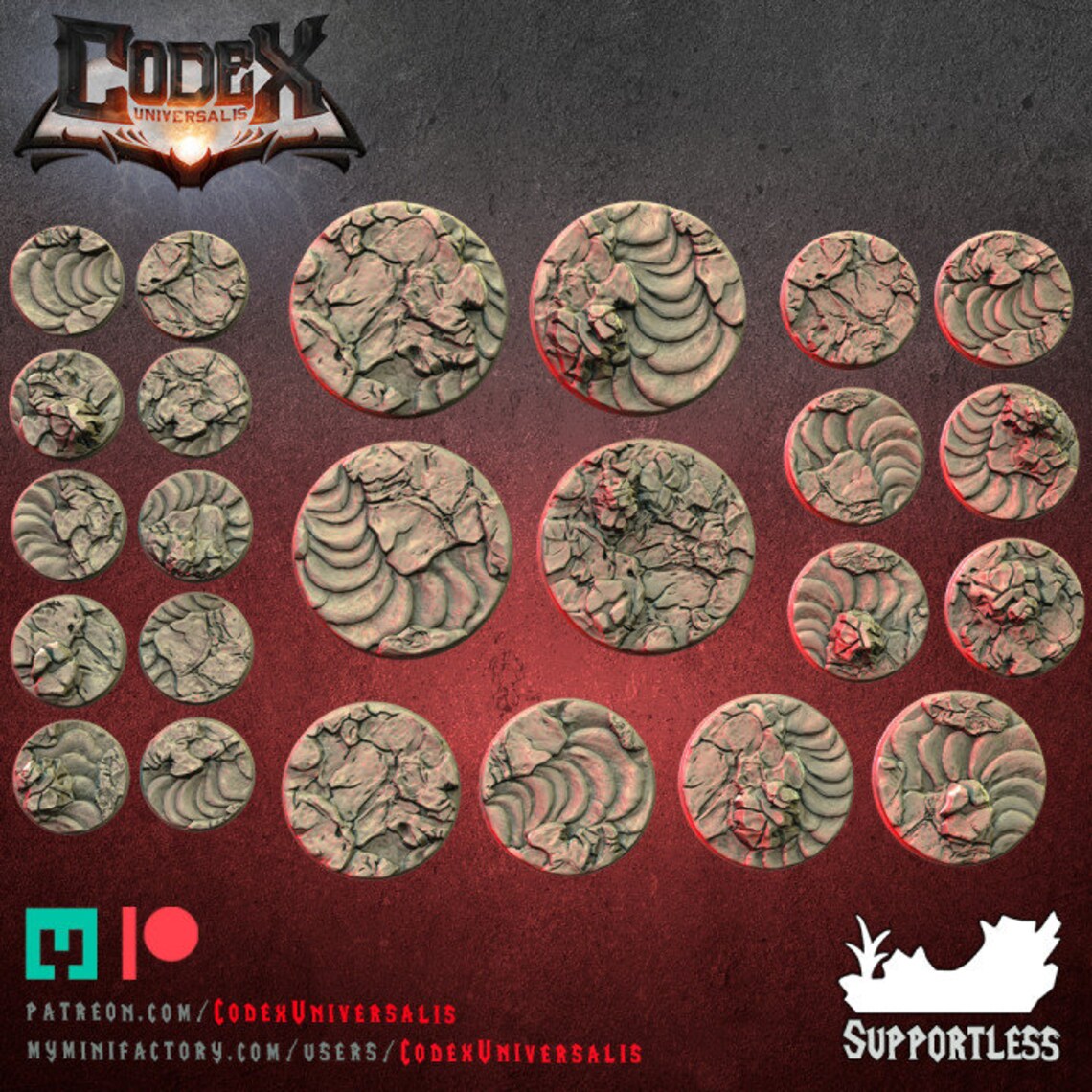 Lava and Stone Codex Universalis Resin Bases - Etsy